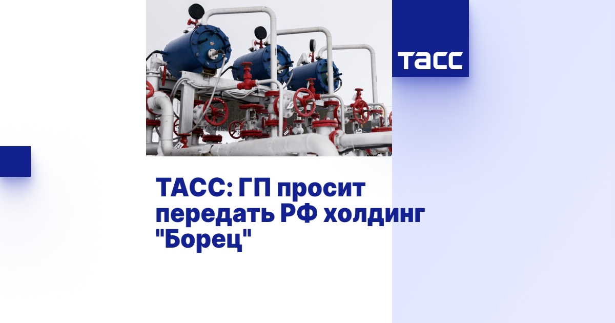 ТАСС: ГП просит передать РФ холдинг "Борец"