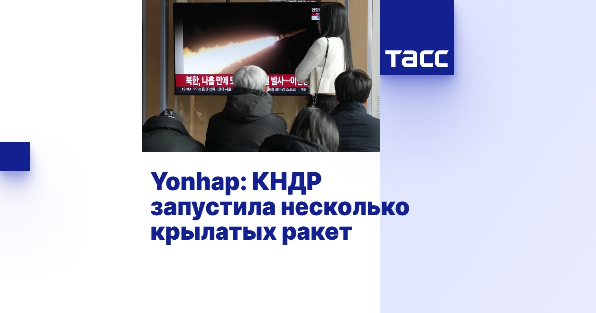Yonhap: КНДР запустила несколько крылатых ракет